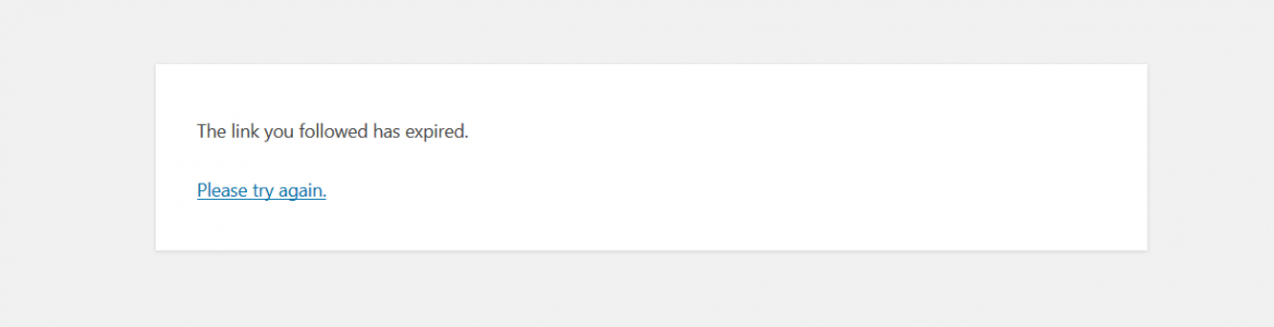 How to fix “The link you followed has expired” in WordPress – PixelDima ...